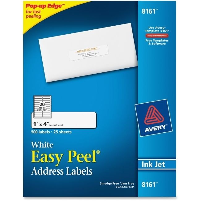 Avery 1 X 4 Label Template Williamson ga us