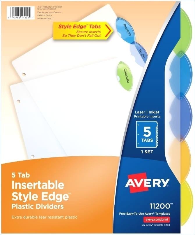  Avery 5 Tab Template 11436 Williamson ga us
