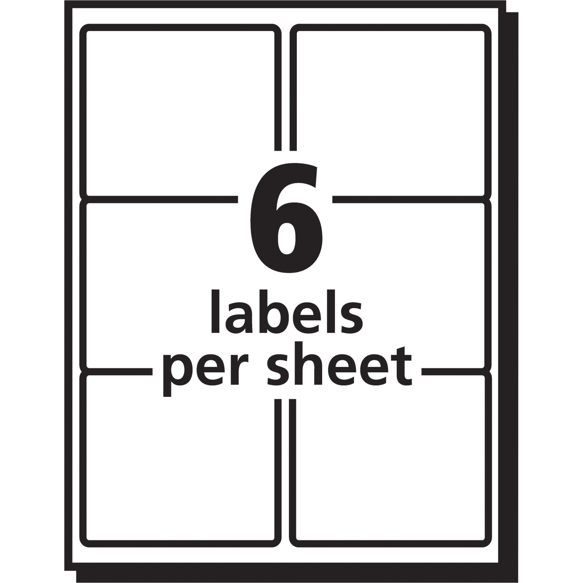 Avery Labels 6 Per Page Template Williamson ga us