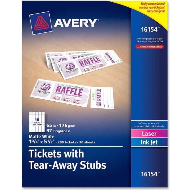 Avery Raffle Ticket Templates
