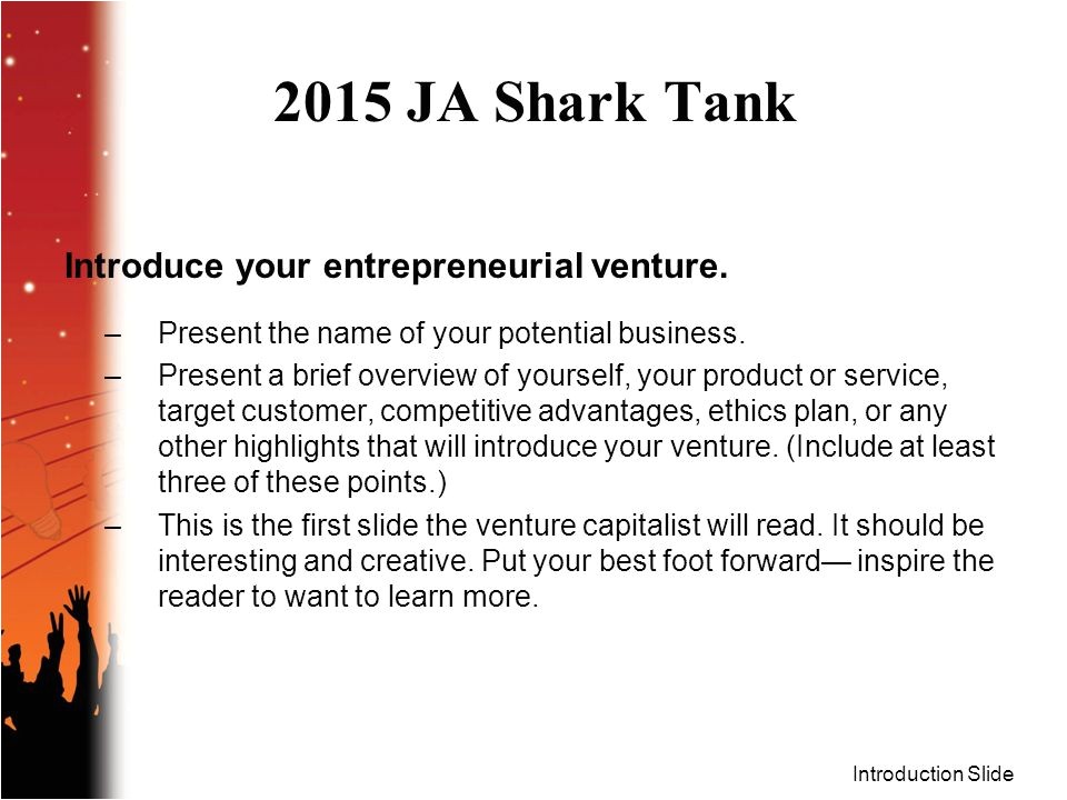 Shark Tank Slides Template
