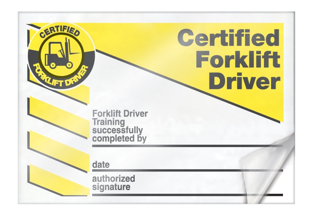 Forklift Certification Wallet Card Template Free Williamson ga us