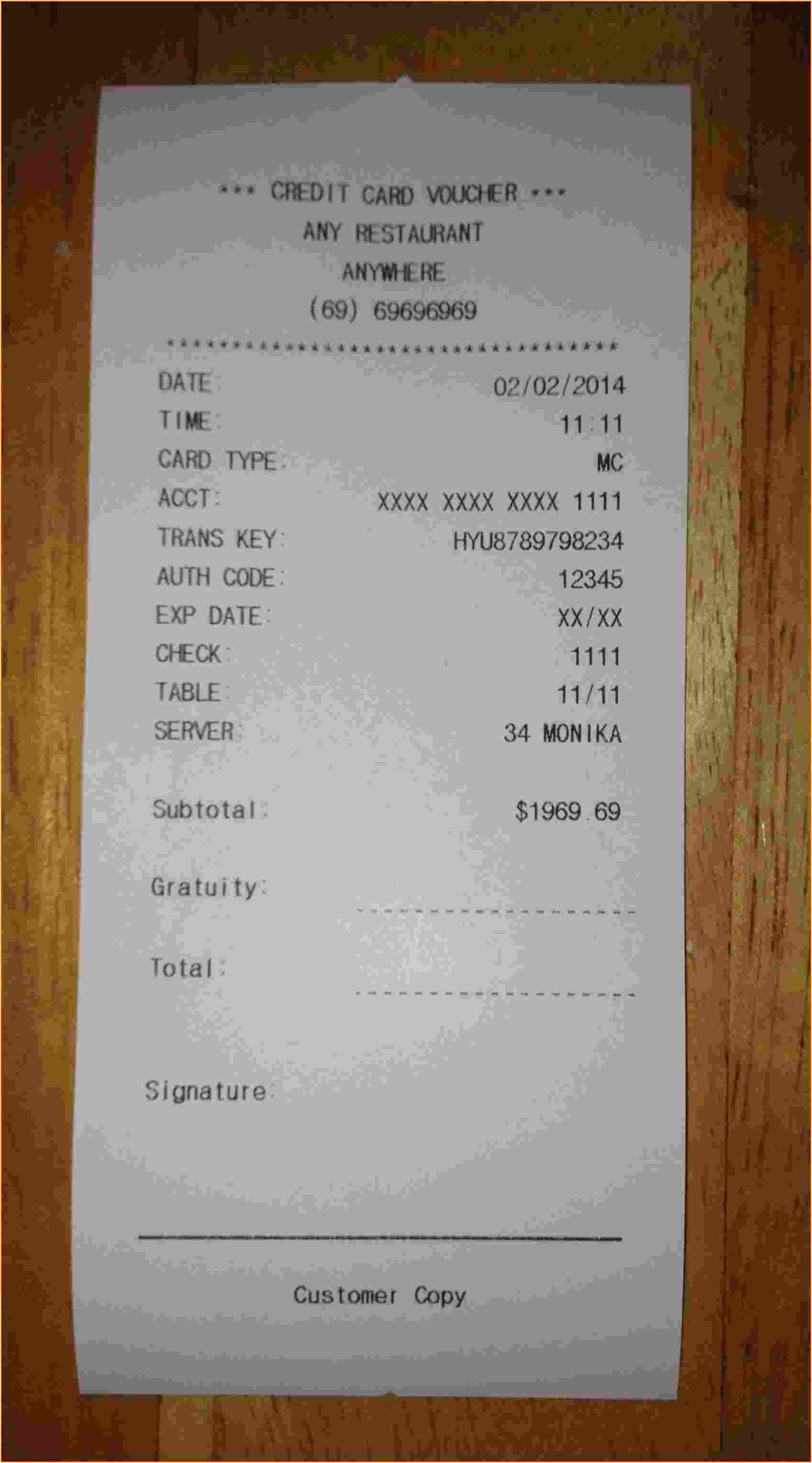 33 Real Fake Hotel Receipt Templates Templatelab 33 Real Fake Hotel 