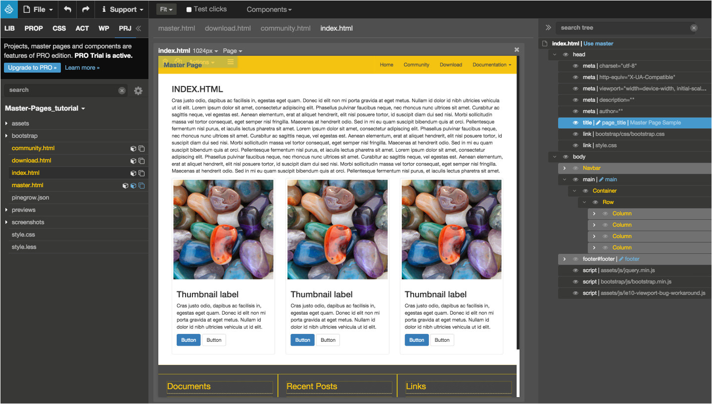 Html Master Page Template HTML Master Page Template Gallery Template