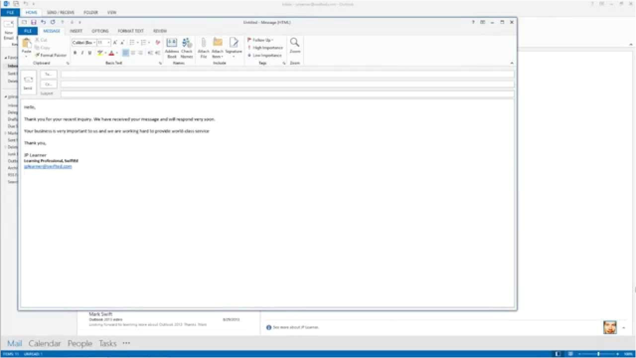  How To Create An Email Template In Office 365 Outlook 2013 How To 