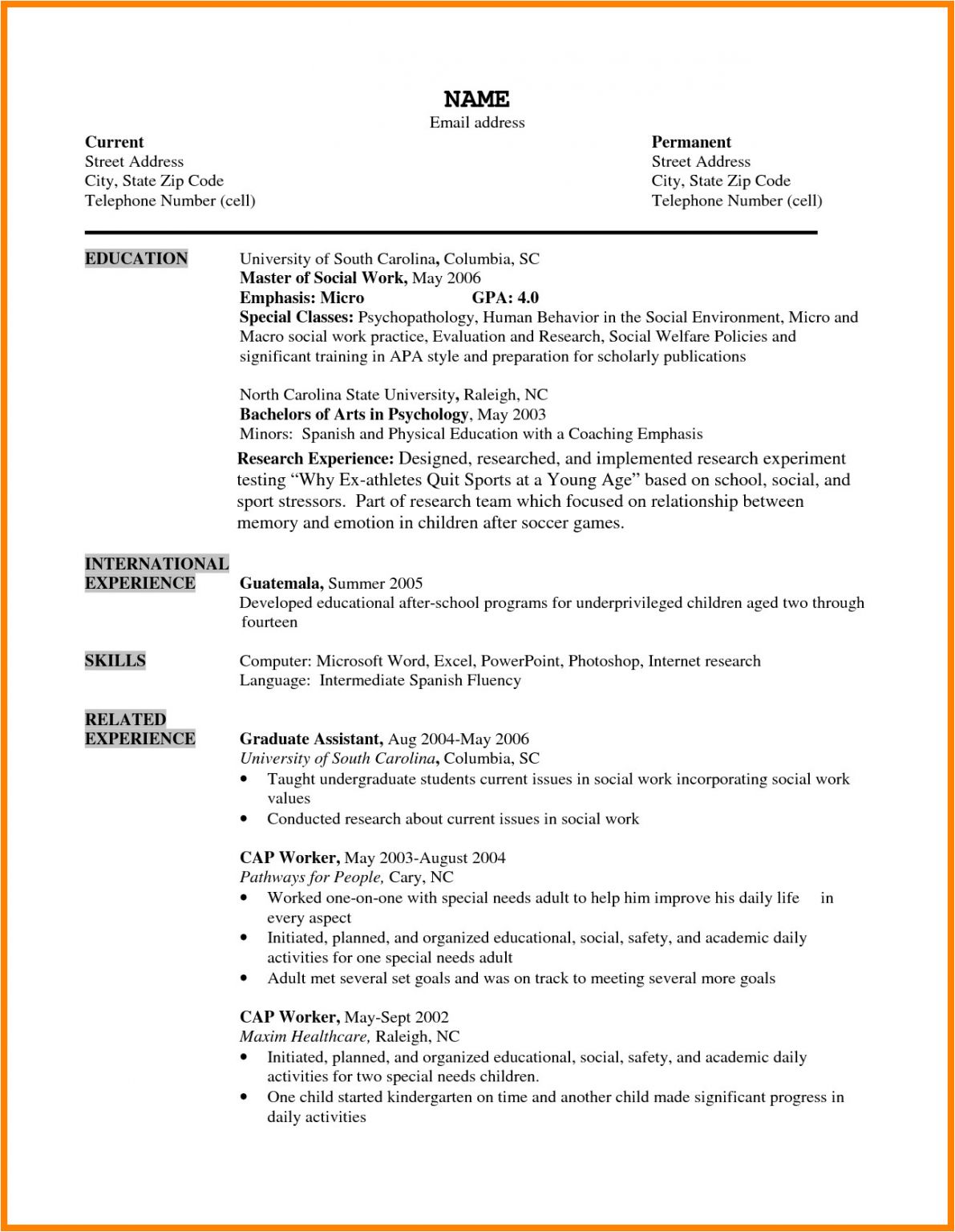 College Student Resume format Pdf 10 Cv format Sample for Students ...