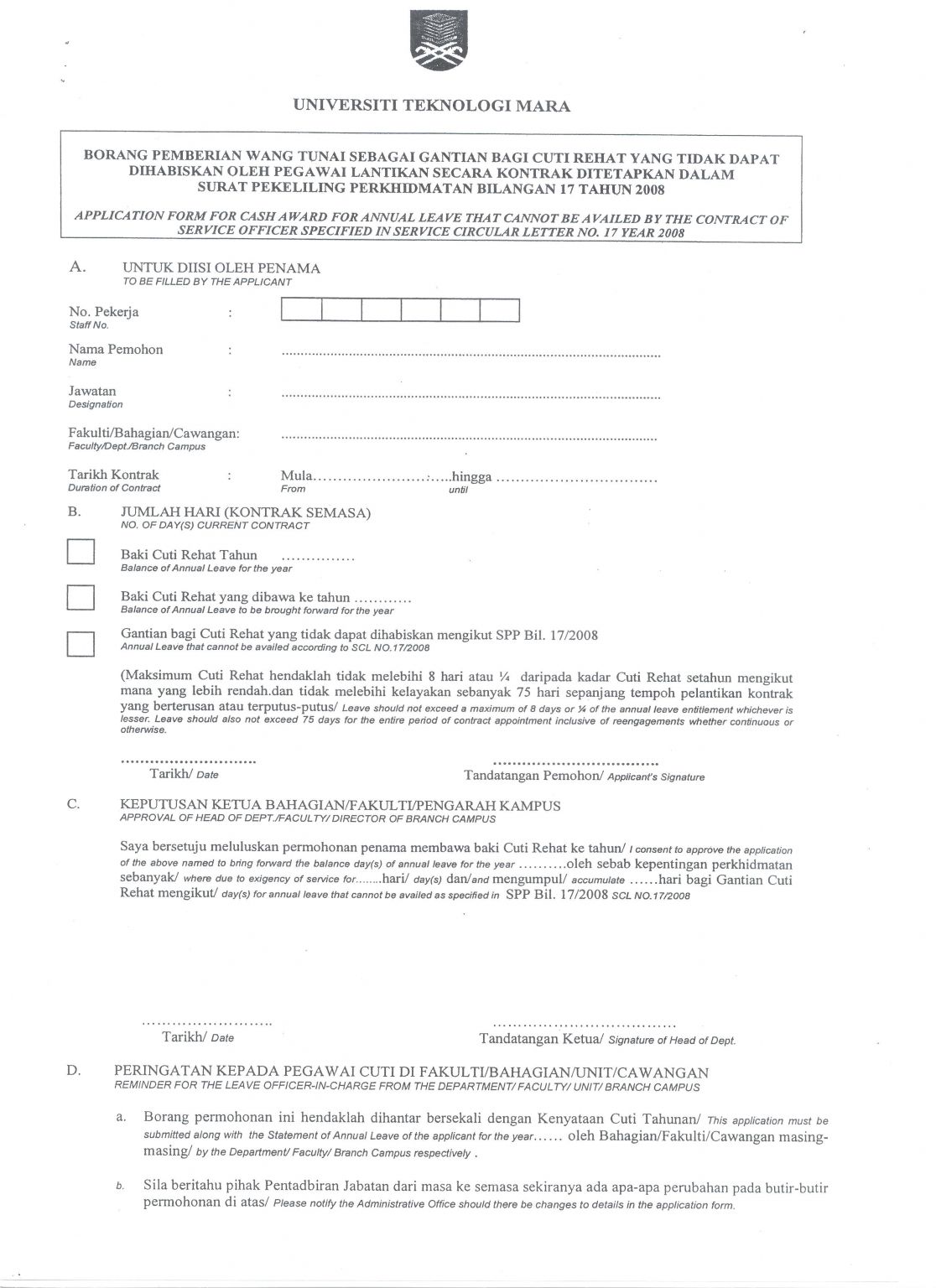 Contoh Resume Student Uitm Contoh Surat Rasmi Tuntutan Insurans Rasmi V ...