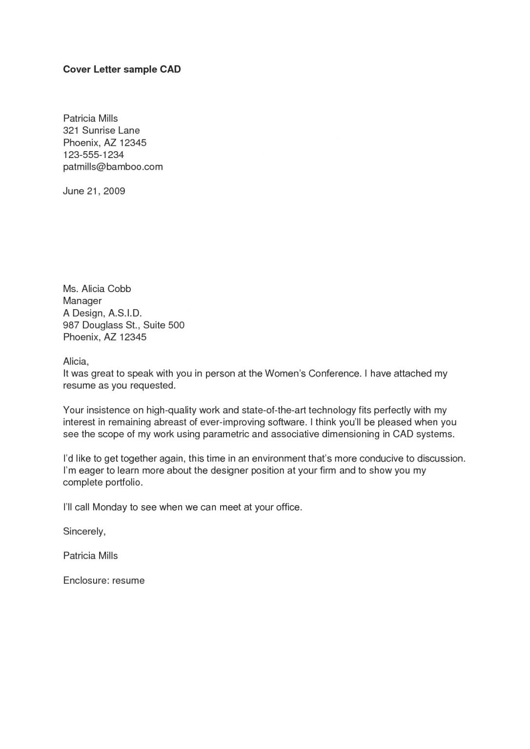 Email Job Application with Cover Letter and Resume attached Email Cover ...