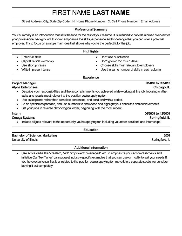 Job Vacancy Resume Format Experienced Resume Templates To Impress Any