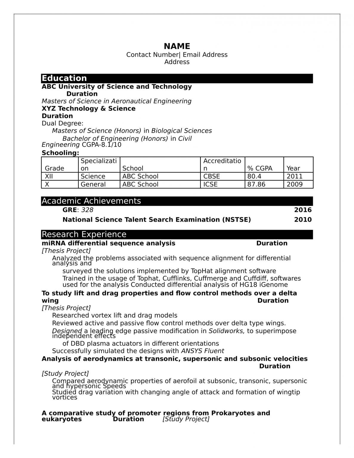 Resume Format For Freshers Engineers 10 Freshers Resume Samples For 