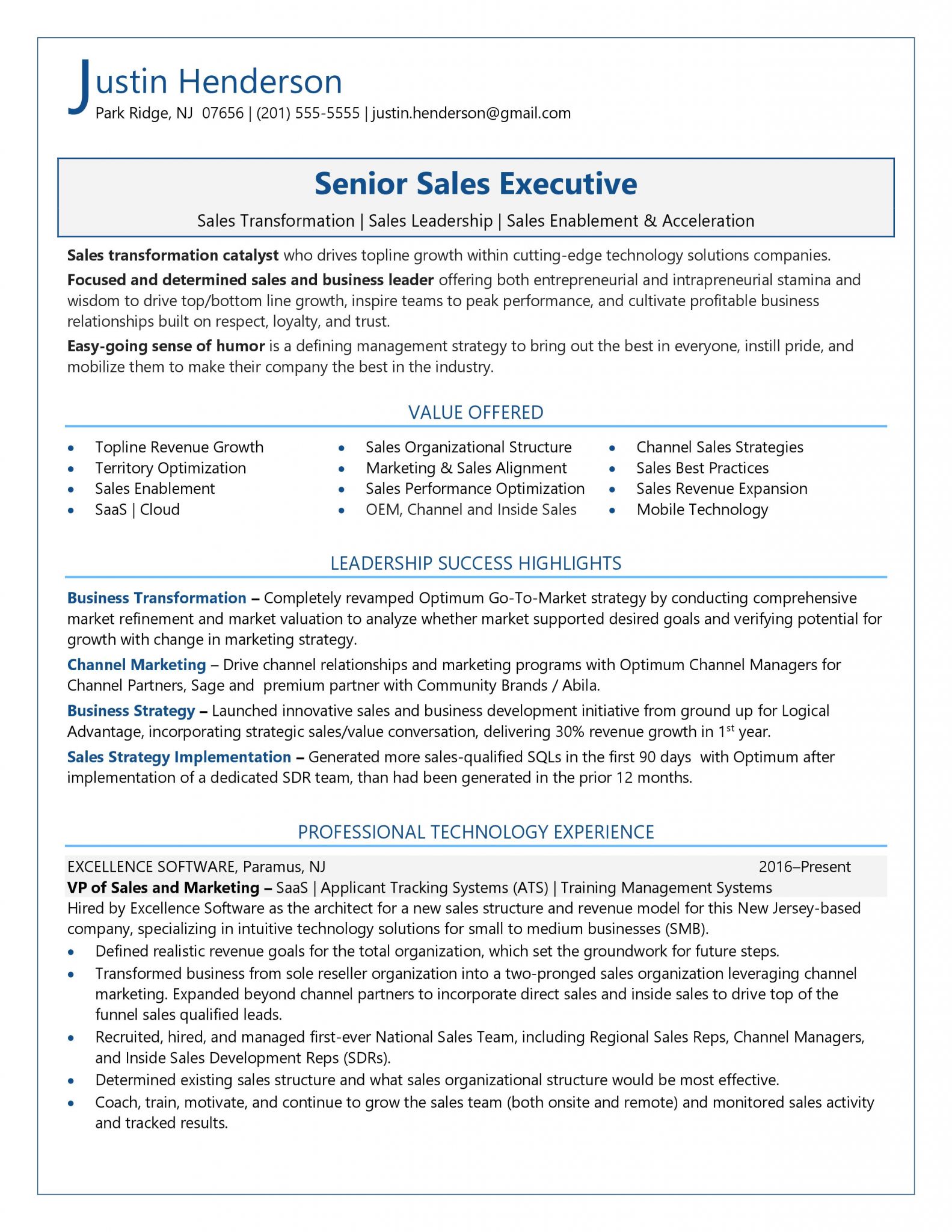 Sample Resume Vp Sales Resume Samples – williamson-ga.us