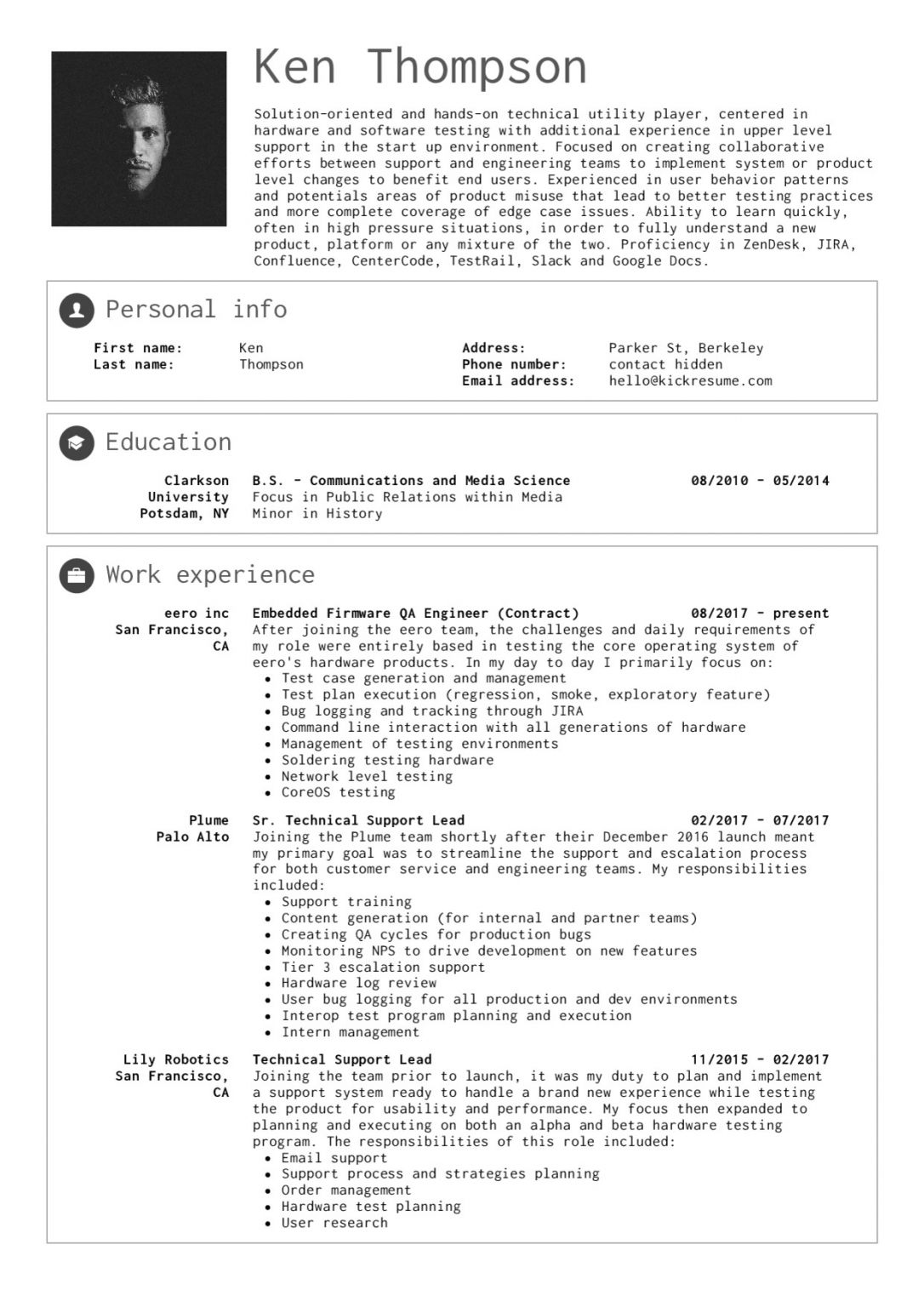 Ups Service Engineer Resume Resume Examples by Real People Qa Engineer ... Ups Service Engineer Resume Resume Examples by Real People Qa Engineer ...