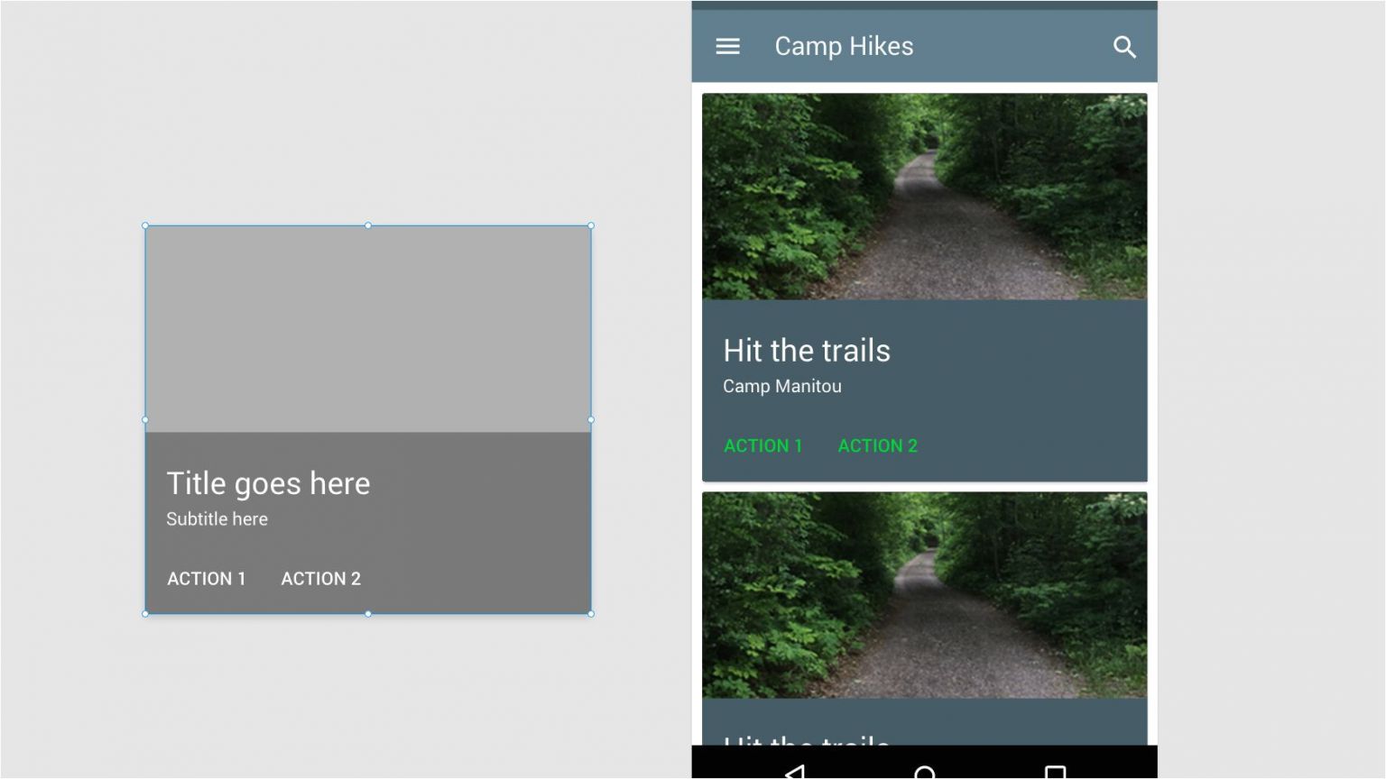 Card Background Color Material Ui How to Create A Material Design Card ...