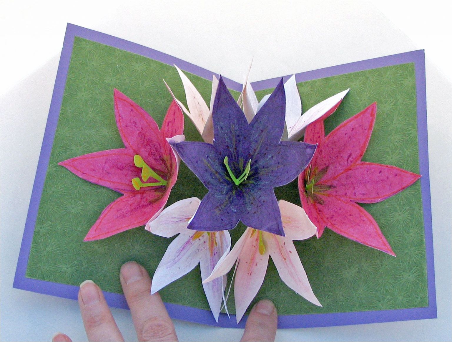Flower Envelope Card Tutorial Step by Step Browse by Date Pop Up Flower ...