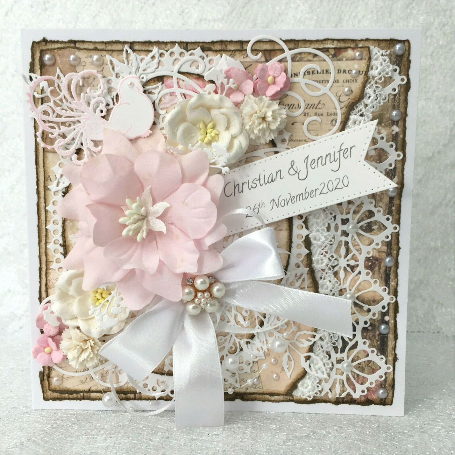 Handmade 50th Wedding Anniversary Card Ideas Details About Handmade ...