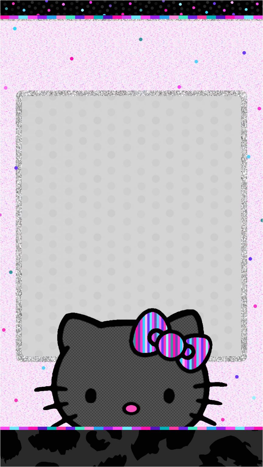 Hello Kitty Invitation Card Background Pin by Ahmed Madi On Creative ...