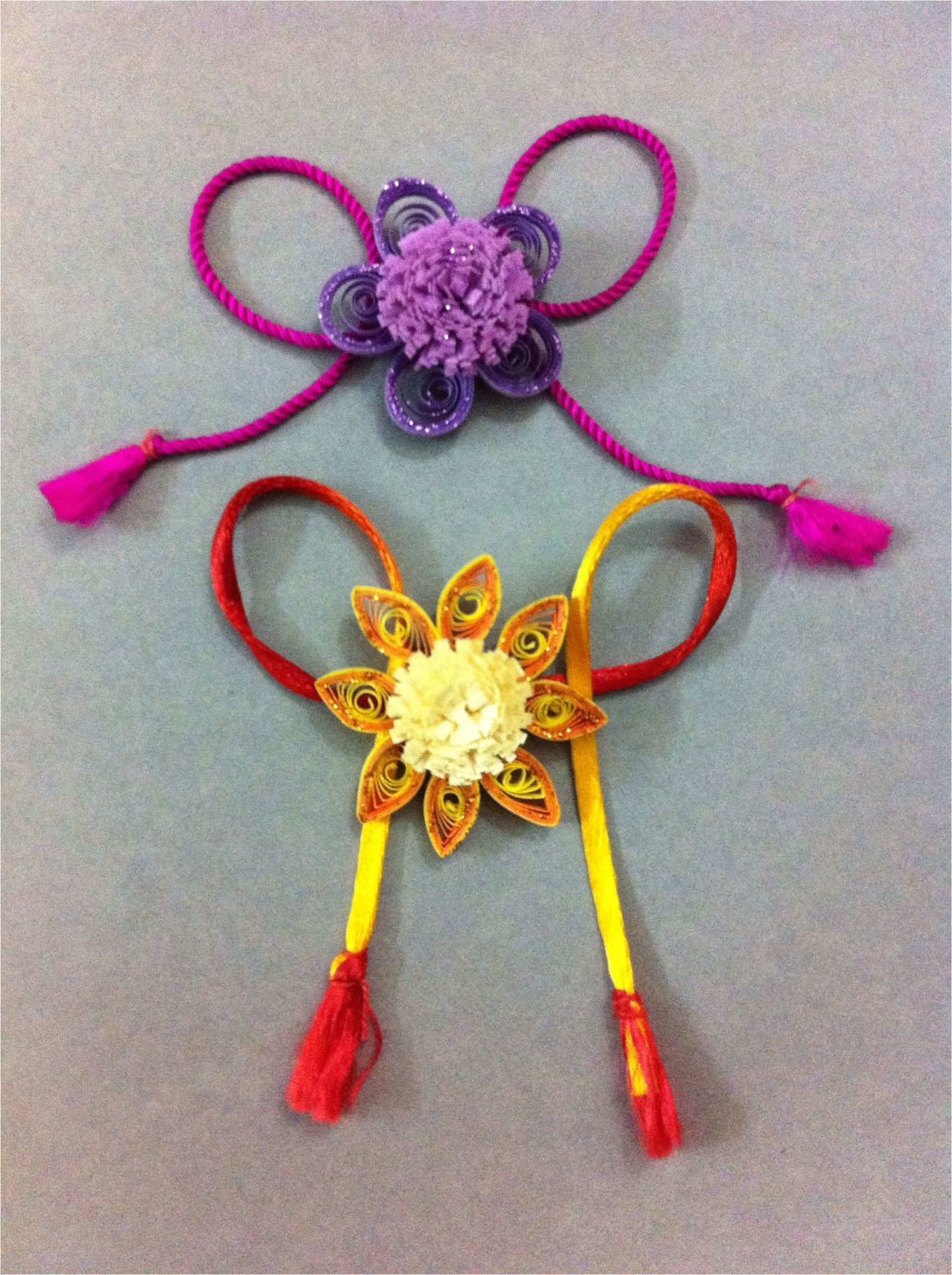 Paper Rakhi Card Craft Ideas Quilled Rakhis Handmade Rakhi | williamson ...