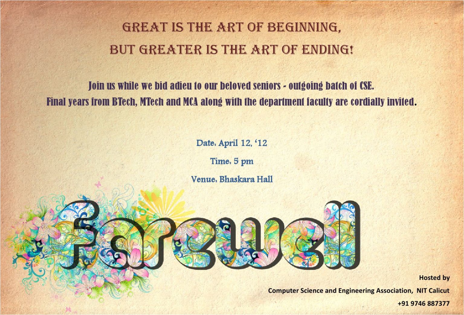 Quotation for Farewell Invitation Card Quotes Farewell January 2020 ...