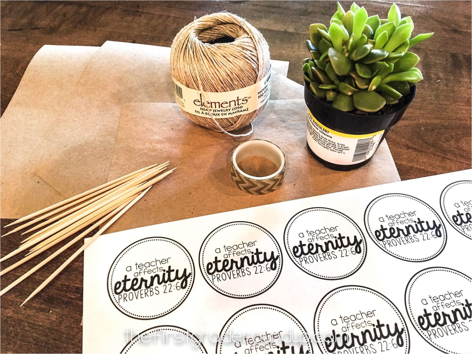 Teacher Appreciation Gift Card Flower Pot Teacher Appreciation Gift and ...