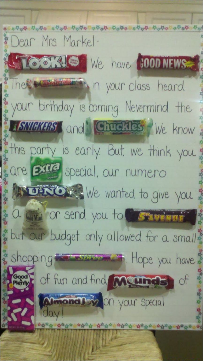 Thank You Card Using Candy Bars 26 Best Candy Gram S for Teachers ...