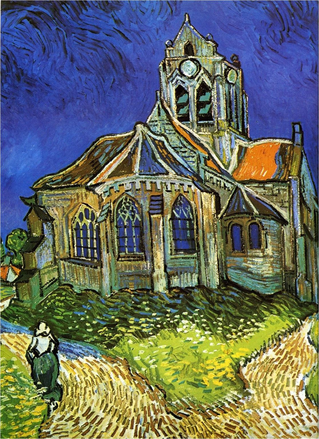 Vincent Van Gogh Happy Birthday Card Van Gogh the Church at Auvers by ...