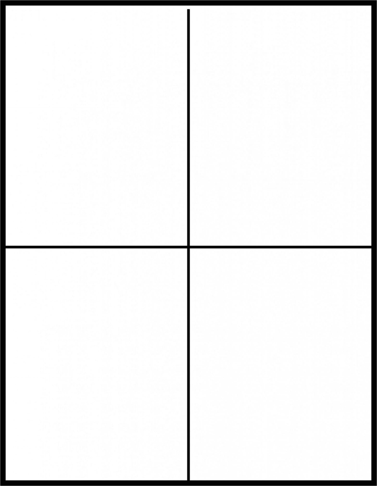 Quarter Fold Blank Card Template Free Blank Quarter Fold Card Template ...