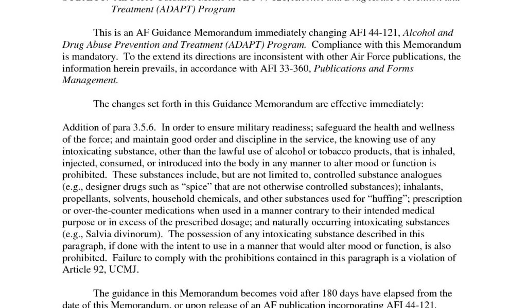 Air force Memo for Record Template 7 Memorandum for Record Template ...