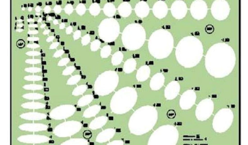 ALVIN Ellipse Drawing Template TD1267 ALVIN Even Ellipse Master ...