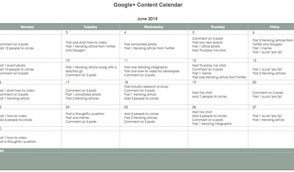 Content Calendar Template Google Docs Editorial Calendar Template