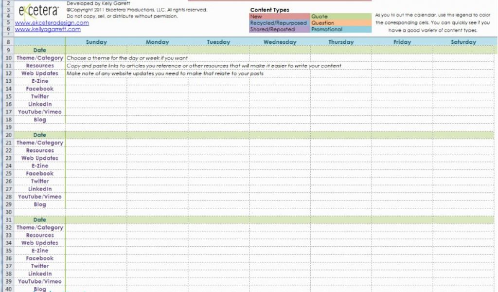 Content Calendar Template Google Docs Inspirational Calendar Template