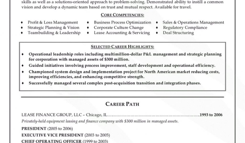 Resume format Word for Senior Management Position top Resume format for ...